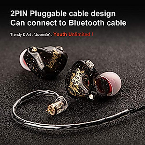 keephifi KBEAR OS1PRO in Ear Monitor Headphones for Audiophiles,Strong Magnetic Circuit Moving Coil Musicians Earbuds,HiFi Headset Earbuds Wired, Stable Comfortable Wearing Earphones