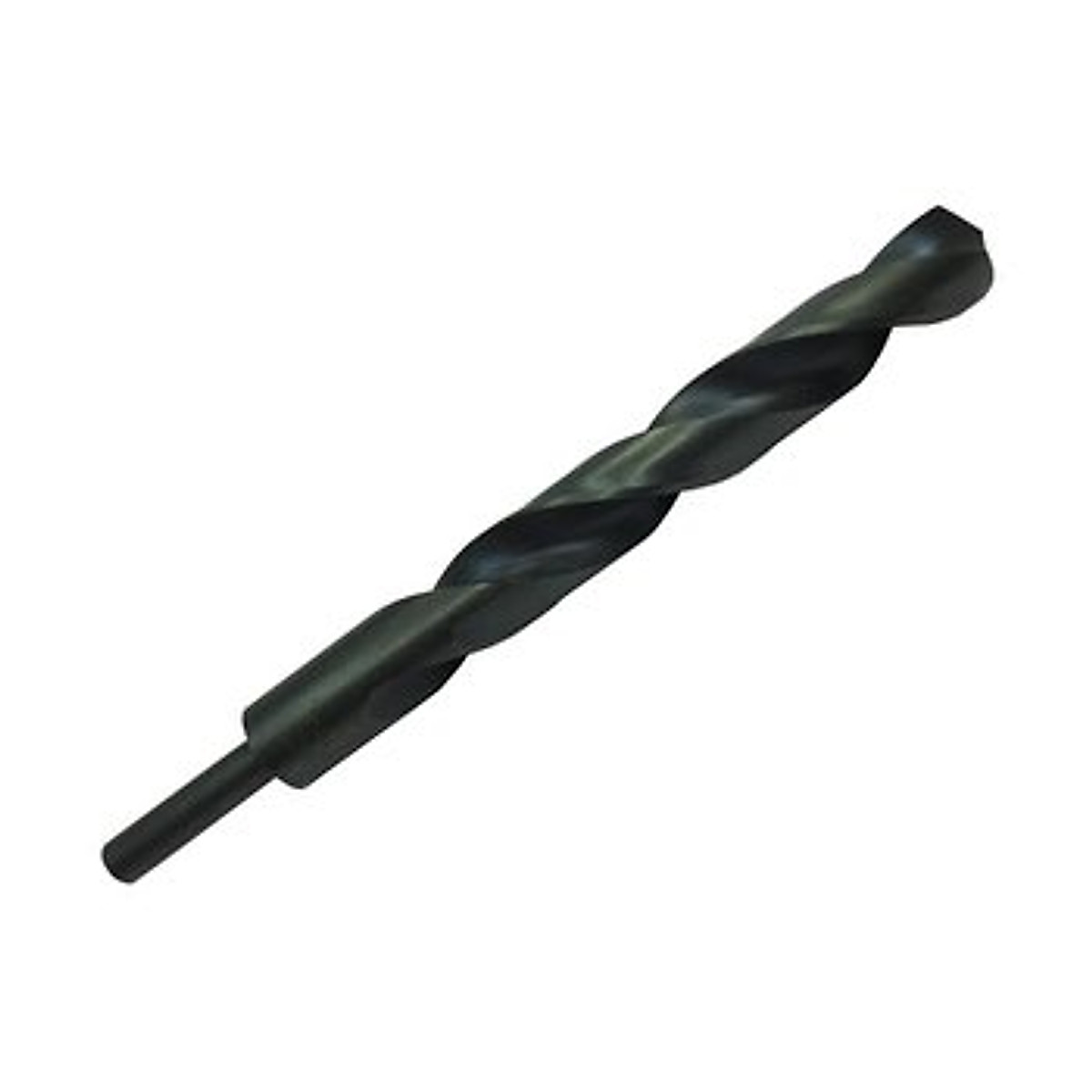 2 Pcs, 1/2" Hss Black Oxide Reduced Shank Drill Bit, 1/4" Shank, Drill America, D/Arsd1/2, Flute Length: 3-5/8"; Overall Length: 5-1/16"