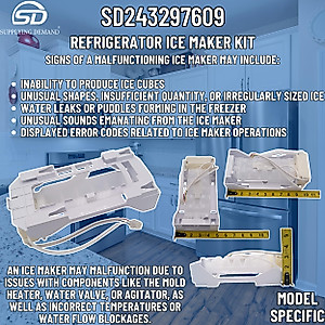 Supplying Demand 243297609 243297613 Refrigerator Ice Maker Replacement Model Specific Not Universal