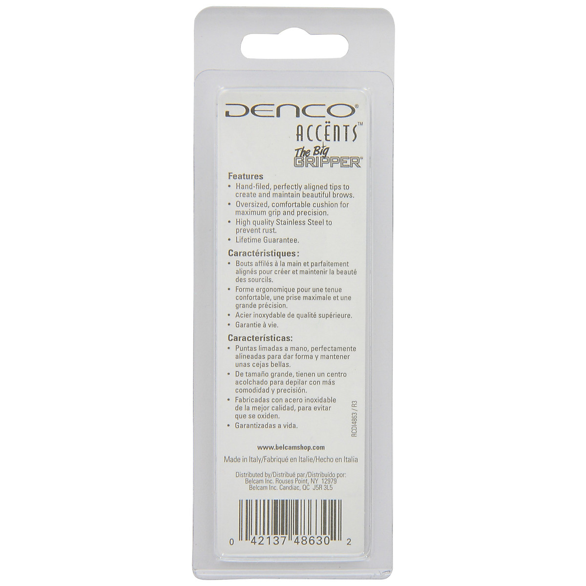 Accents The Big Gripper Slant Tip Tweezers