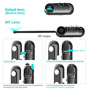 Hidden Spy Camera, 1080P WiFi Mini Camera Portable Wireless Security Cameras with 2 Lenses Motion Detection Night Vision Remote View for Home Surveillance Video Recorder Covert Nanny Cam(2021 Design)