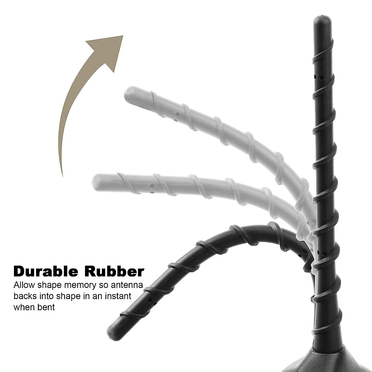 VOFONO Antenna for Dodge Ram 1500 2500 3500 2009-2023, Truck Dodge Ram 1500 Accessories, 7 Inch Short Dodge Ram 1500 Antenna Replacement Upgrade Car AM FM Recetion