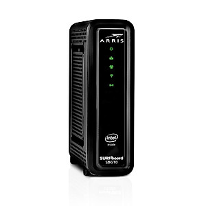 ARRIS Surfboard DOCSIS 3.0 Cable Modem & Wi-Fi Router Bundle with Coaxial Cable