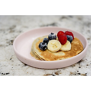 melii Non-Suction Silicone Plate, Bowl and Cup Set for Toddlers, Kids and Children (Lime, Mint, Blue)