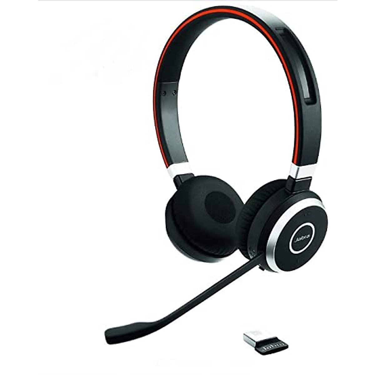 Jabra Evolve 65 UC Dual Speaker Bluetooth Headset Bundle with Headsets Stress Ball (Renewed)