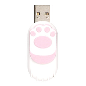 Kafuty-1 USB 2.0 Flash Drive,Cat Paw Cute Shape USB Stick Memory Stick,16GB/32GB/64GB/128GB Portable U Disk USB Memory Stick for Computer Laptop(64GB)