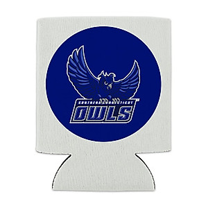Southern Connecticut State University Primary Logo Can Cooler - Drink Sleeve Hugger Collapsible Insulator - Beverage Insulated Holder