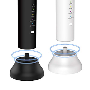 Lächen Electric Toothbrush Double Pack, Sonic Toothbrushes with 10 Brush Heads, 5 Modes, 2 Travel Cases, Smart Timer, 48000VPM, USB Rechargeable Toothbrush for Adults