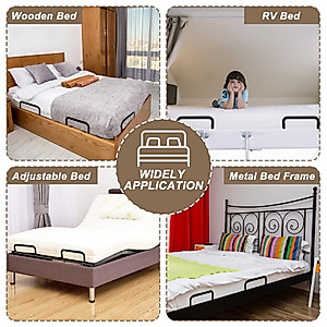 6 PCS Mattress Retainer Bar, Mattress Slide Stopper, Keep Mattress Topper from Sliding, Stopper to Prevent Sliding Holder in Place, Anti Slip Mattress Gripper for Most Soft Bed Mattress
