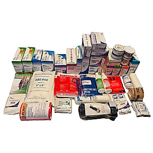 UniShield Restaurant Metal First Aid Cabinet, Wall Mountable (Class B with Tablets - 4SBB, Refills | Without Cabinet)