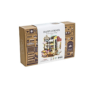 ROBOTIME DIY Miniature Dollhouse Kit with Furniture Miniature Room Kit for Adults 1:24 Scale Dollhouse - Carl's Fruit Shop