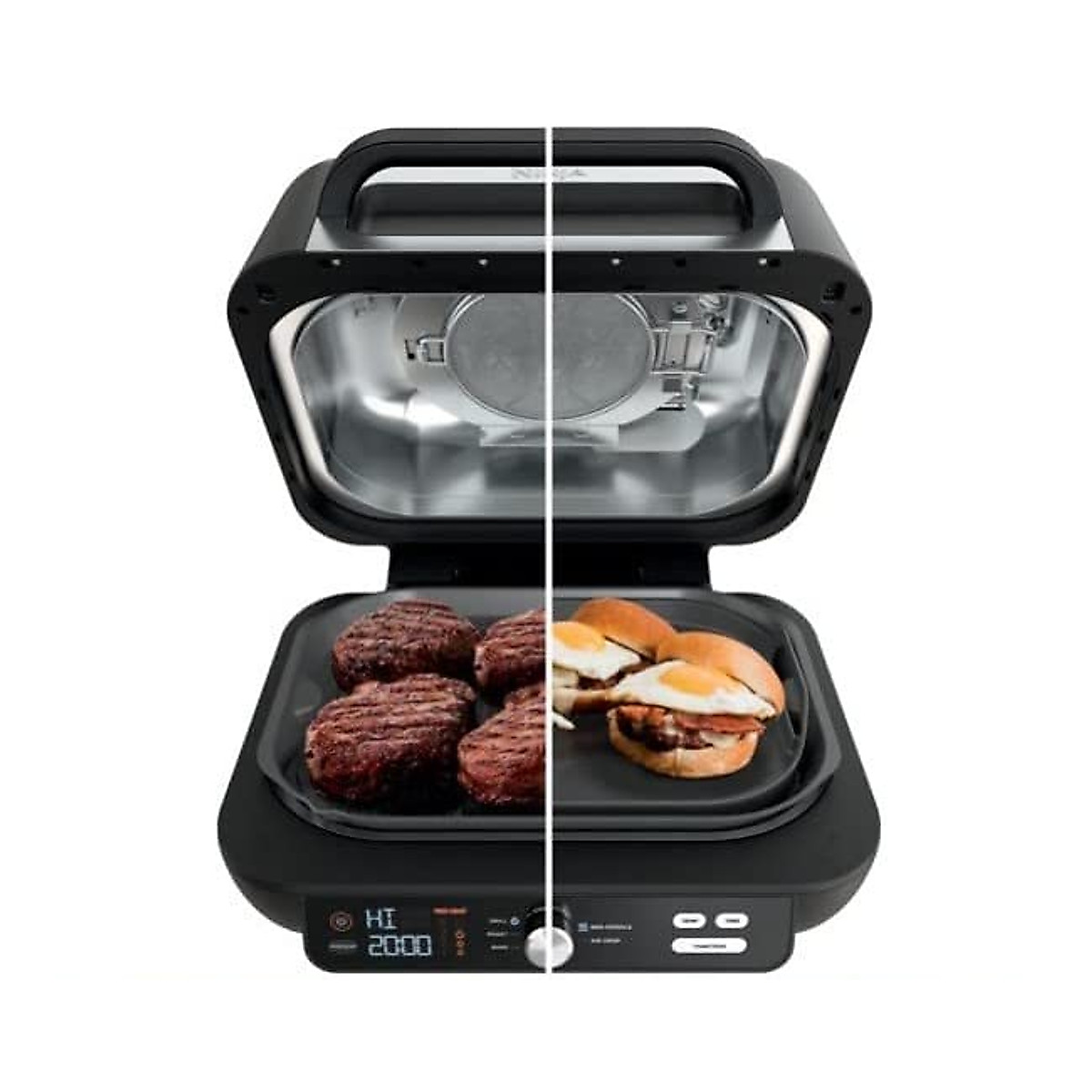 Ninja Foodi XL Pro 5-in-1 Indoor Grill & Griddle with 4-Quart Air Fryer, and Bake, IG600