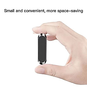 Xspeedonline 4Pcs Strip Shape Magnetic Car Phone Holder Stand for iPhone Magnet Mount Accessories Fit Most Cars - Black