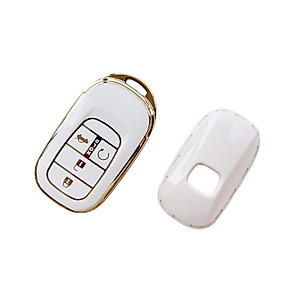 TX-INNO AUTO Key Fob Cover Compatible with Smart Key, Soft TPU Key Case with Keychain