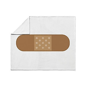 CafePress Band Aid Throw Blanket Super Soft Fleece Plush Throw Blanket, 60"x50"