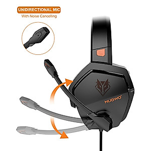 XIBERIA Gaming Headset for Xbox One/PS4/PS5/PC/Mac,Controller,Noise Cancelling Over Ear Headphones with Mic, Bass Surround Soft Memory Earmuffs (Renewed)