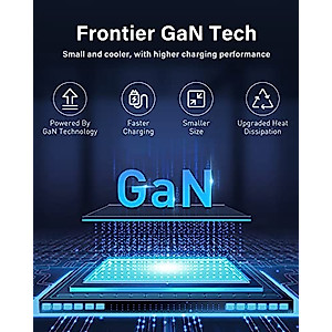 LDNIO 65W GaN USB C Charger 3-Port, PPS Compact Fast Charger with PD & QC3.0, Removable Wall Charger Power Adapter for MacBook Pro Air, iPad Pro Air, iPhone 14/13/12, Galaxy, Dell XPS Laptop etc