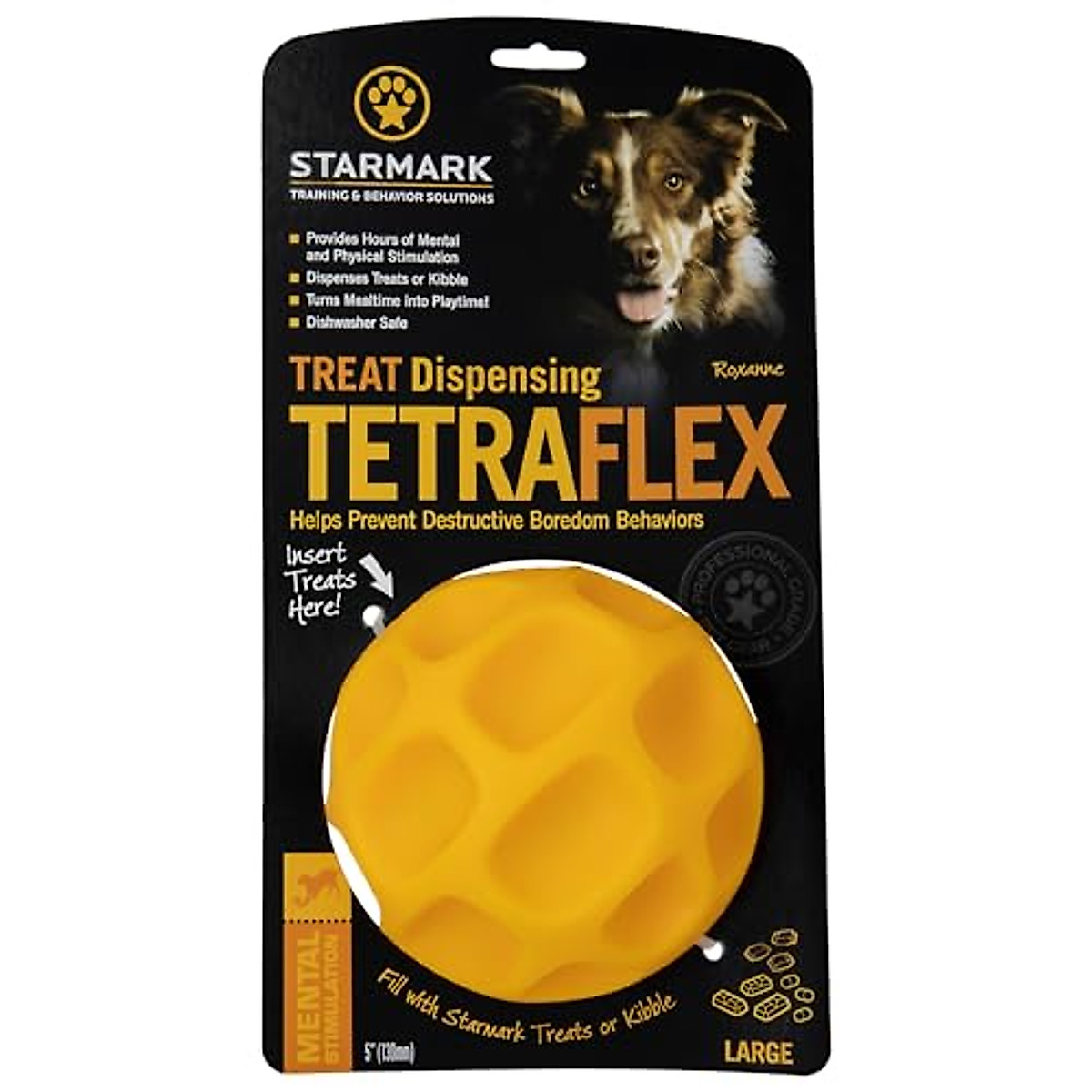 Starmark Treat Dispensing Tetraflex Dog Toy Large