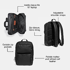 COACH Men's Gotham Backpack, Black, Standard