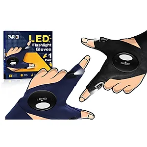 PARIGO Men Gifts Gloves Light Gadgets - Stretchy Fishing Flashlight Cool Light Tools Women Men Dad Guy Hands | Birthday Christmas Stocking Stuffers Unique Mechanic Gifts Ideas Camping Car Accessories