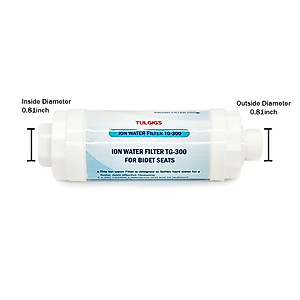 TULGIGS ION Filter TG300 - Premium Bidet Water Filter Set for Electronic Bidet Toilet Seats (3Pieces)