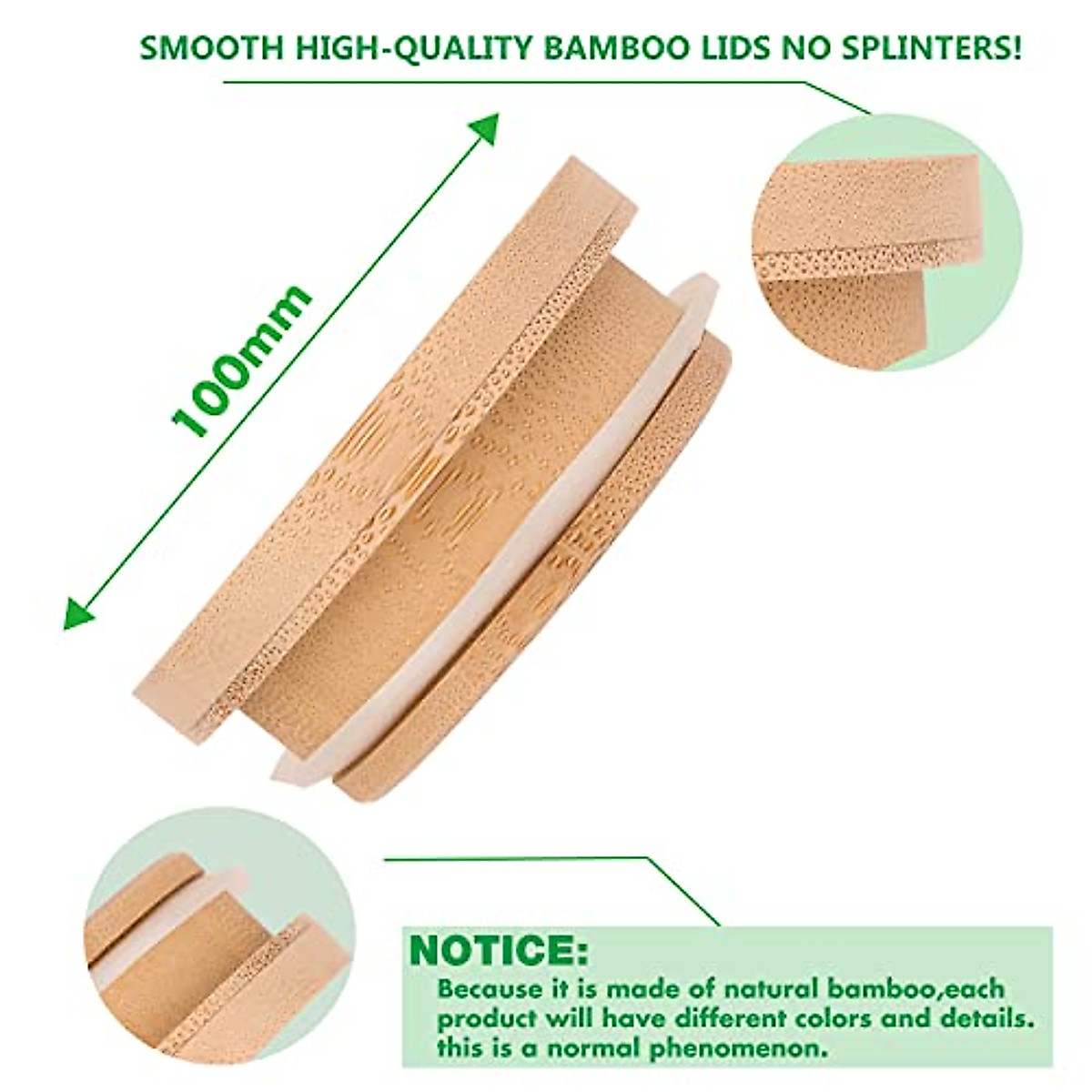 Bamboo Weck Jars Lid