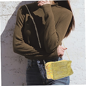 SHERCHPRY Bag Stylish Body Single with Storage Strap Sequined Camera Small Pouch Girls One-shoulder Portable Cross Cross-body Chain Accessory Exquisite Women Single-shoulder Outdoor Girl