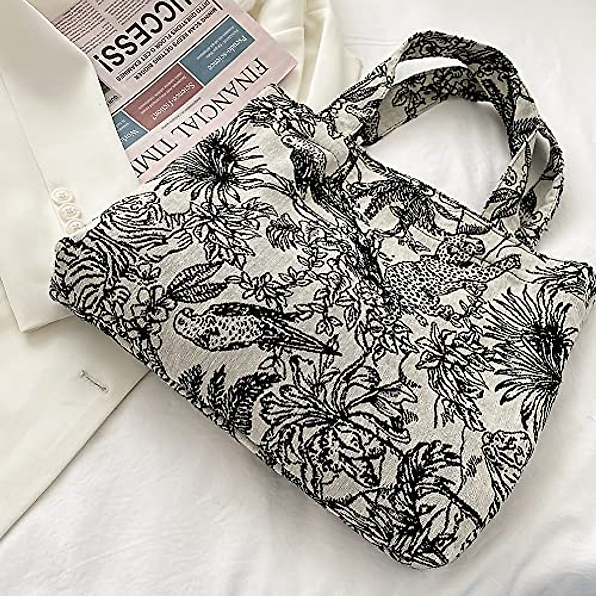 Vintage Women Forest Canvas Shoulder Tote Bag Casual Large Capacity Handbags