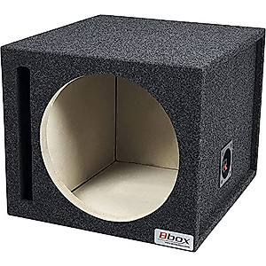 Bbox 12SVSC Single Vented 12 Inch Subwoofer Box - Premium Subwoofer Box Improves Audio Quality, Sound & Bass - Car Subwoofer Boxes & Enclosures with Nickel Finish Terminals