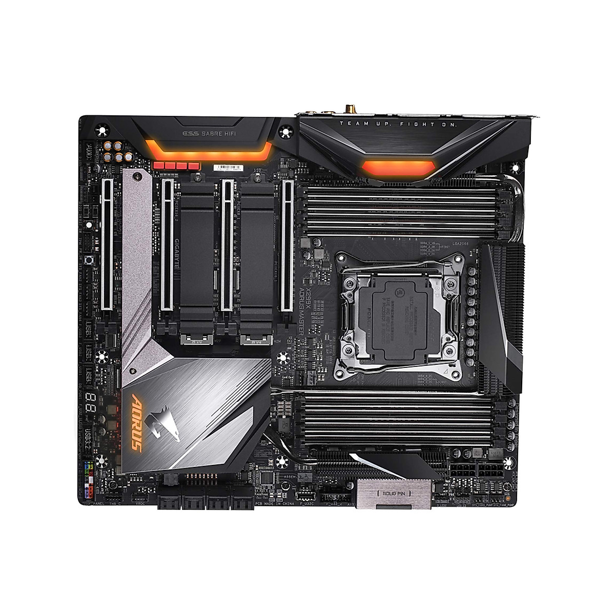 GIGABYTE X299X AORUS Master (Intel/X299/E-ATX/12 Phase Digital VRM/Triple Fins-Array Heatsink/ESS Sabre DAC/WiFi 6/10G LAN/5G LAN/Motherboard)