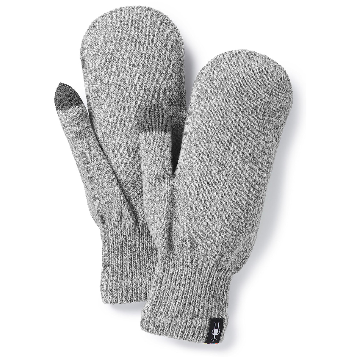 Smartwool Knit Mitt | Merino Wool Touchscreen Winter Mitts For Men and Women, Light Gray Heather, Medium