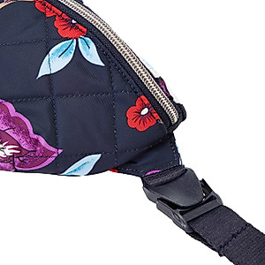 Vera Bradley Women's Performance Twill Convertible Crossbody Belt Bag With RFID Protection, Mayfair in Bloom, One Size