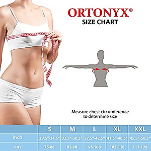 ORTONYX Sternum and Thorax Support Chest Brace Post Open Heart Surgery Rehabilitation, Broken, Cracked, Fractured, Dislocated Ribs Compression Aid / ACHB5255-XL