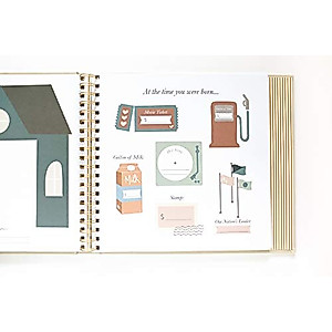 The Baby Memory Book: Beautiful Modern Baby Book and Scrapbook for Baby's First Years to Track Special Moments, Milestones and Growth from Pregnancy to First 5 Years