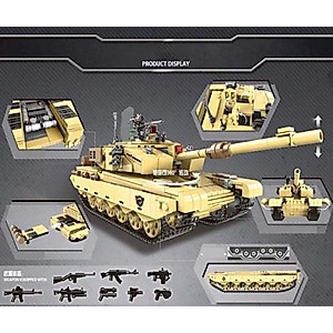 General Jim's Type 99 Main Battle Tank Building Block Alternative Bricks Set, 1,340 Pieces – Realistic Design with Rotating Turret, Moving Cannon, and Functional Suspension