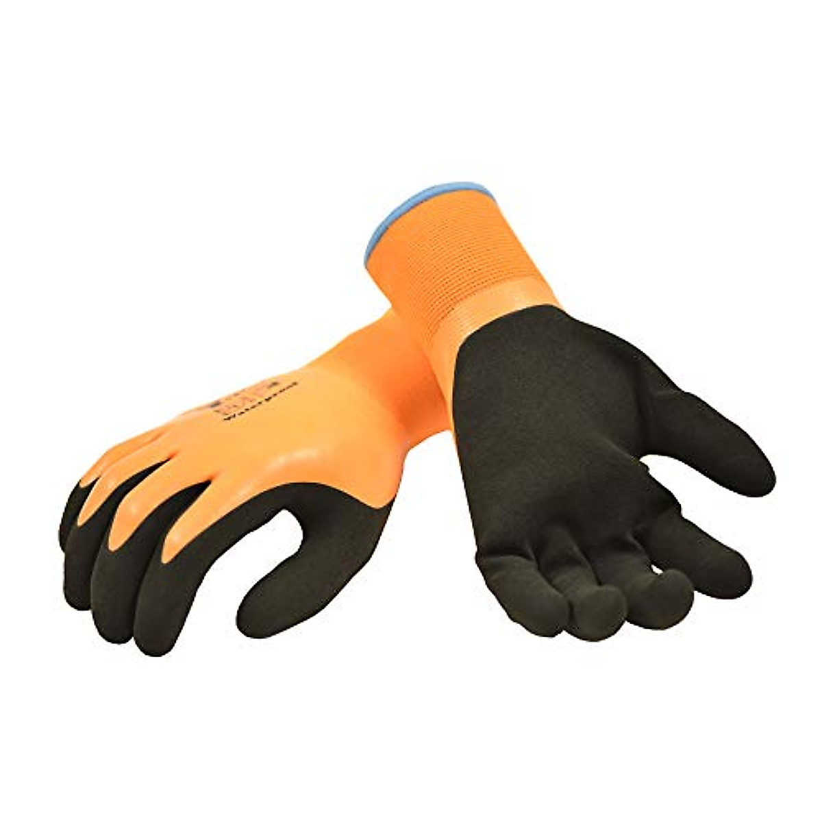 G & F Products 100% Waterproof Winter Gloves for outdoor cold weather Double Coated Windproof HPT Plam and Fingers Acrylic Terry inner keep hands warm at -58F X-Large, 1628XL , Orange