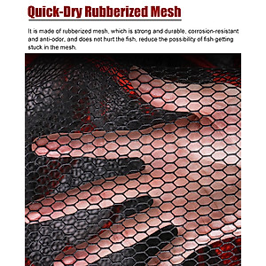 Fishing Keep Net Cage Portable Rubber Fishing Net Mesh, 5ft / 6.5ft / 8ft / 10ft Length Fish Cage Trap, Fishing Accessories Tool Fish Keep Basket with Bag (Size : 2.5m/8.2ft x 33cm/13in)