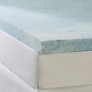 FoamRush 1" Inch Gel Memory Foam Mattress Topper - Full Size Made in USA 1" x 53" x 75"