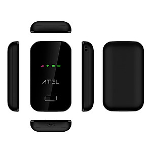 ATEL Arch W01 4G LTE Mobile Hotspot | Up to 150Mbps | WiFi Connectivity for up to 15 Users | Battery Life for 15 Hours | Compatible with T-Mobile, Red Pocket, Gen Mobile, Google Fi