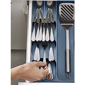 Joseph Joseph DrawerStore Kitchen Drawer Organizer Tray for Cutlery Utensils and Gadgets, One-size, Blue