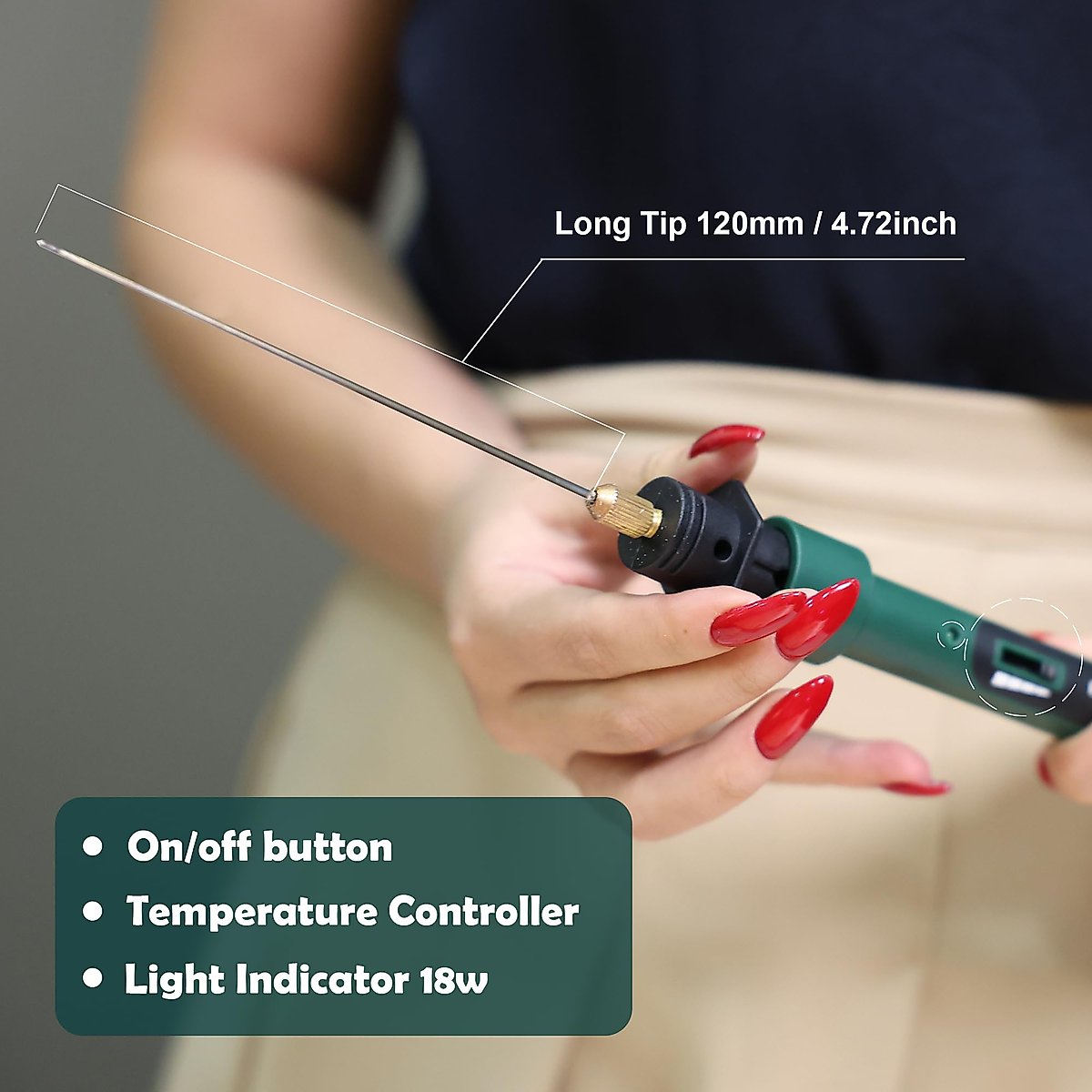 WINONS Hot Wire Foam Cutter with Temperature Controller and Light Indicator 18W, Upgraded WFC-0007 Styrofoam Cutter also can be used as a Hot Knife Foam Cutter and Polystyrene Cutting Tool