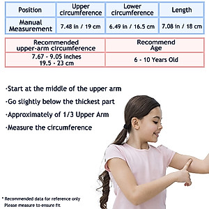 Luwint Kids Knit Elbow Brace Support Compression Arm Protection Sleeves for Volleyball Weightlifting Tennis Tendonitis, 1 Pair (Black)