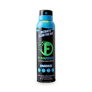 FunkAway Smoke Odor Eliminator Spray, 3.4 oz. | For Air | Works On All Types Of Smoke Odors (FASM3.4)