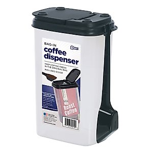 Buddeez Coffee Bean Storage Container - Coffee Canister With Spoon, Coffee Buddy, Suitable for Whole Beans & Ground Coffee, Pantry Organization And Storage For Food, Sugar, Flour, Tea, and More!