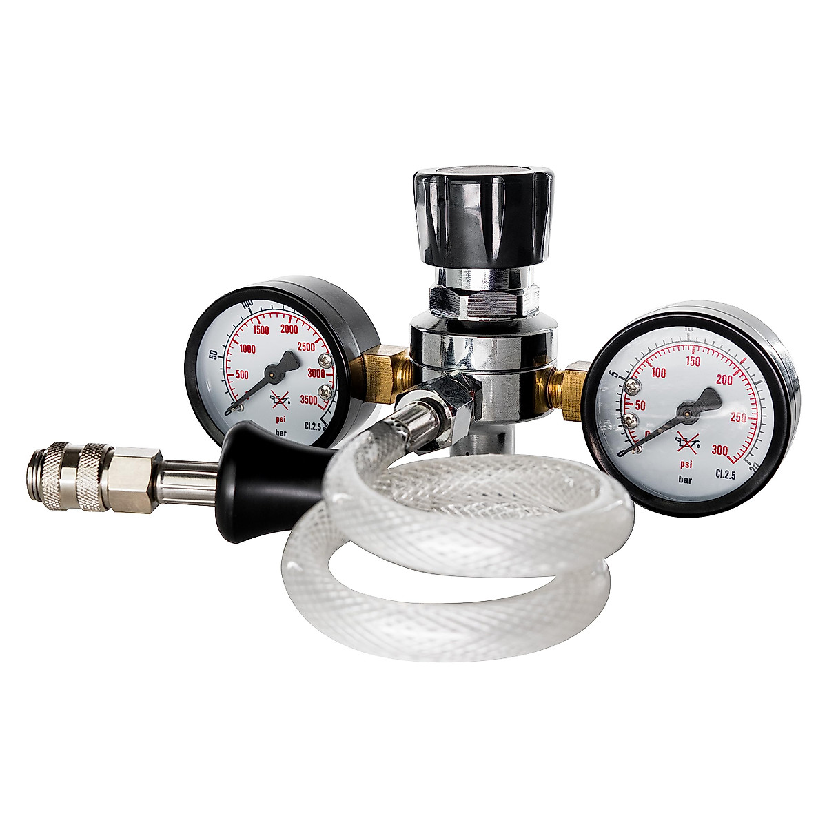 ExoticWhip Universal Pressure Regulator Gauge for Whip It Nitrous Tank 640G, 580G, 615G, 1100G, 2000G (2KG) Nitrous Oxide Chargers and Whipped Cream Dispenser with Whipped Cream Charger