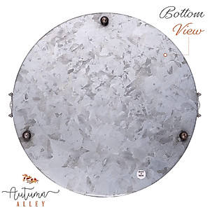 Autumn Alley Rustic Farmhouse Galvanized Coffee Mug Rack Organizer for Kitchen Counter | Mug Tree with Cup Hooks and Basket for Storage of k Cups and Accessories | Perfect for Coffee Bar