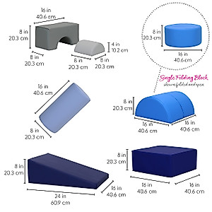 Factory Direct Partners 12364-AS SoftScape Playtime and Climb Multipurpose Playset for Infants and Toddlers, 9m-2yrs (6-Piece) - Assorted
