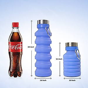 Peri Bottle for Postpartum Care, Portable Bidet for Travel Collapsible & Expandable Handheld Personal Bidet/Personal Hygiene Cleaning, 550ml (Blue)