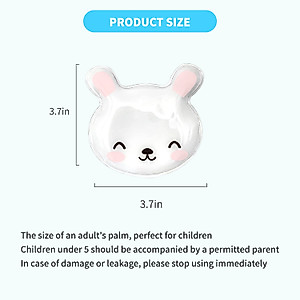 4 PCS Boo Boo Ice Packs, Kids Reusable Gel Ice Pack, Cute Children Gel Ice Pack for Kids Injuries, Kids cute lunch ice pack, Breastfeeding, Wisdom Teeth, Pain Relief, Kids Fever, Headaches(/3.8X3.2in)