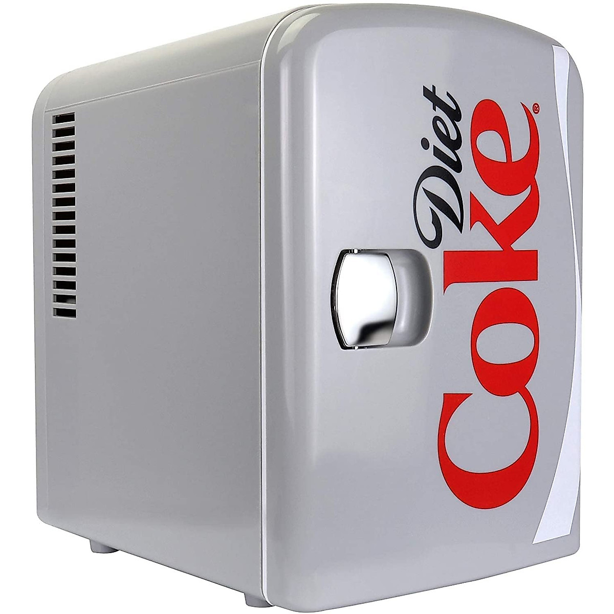 Coca-Cola Diet Coke 4L Portable Cooler/Warmer, Compact Personal Travel Fridge for Snacks Lunch Drinks & Tervis Plastic, Coca-Cola - Diet Coke Tumbler with Wrap and Frosted Lid 16oz, Clear